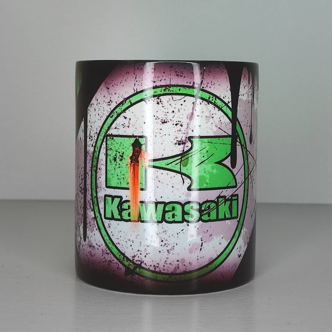 Kawasaki Motorbike Mug: 11oz Ceramic Coffee Cup - Etsy