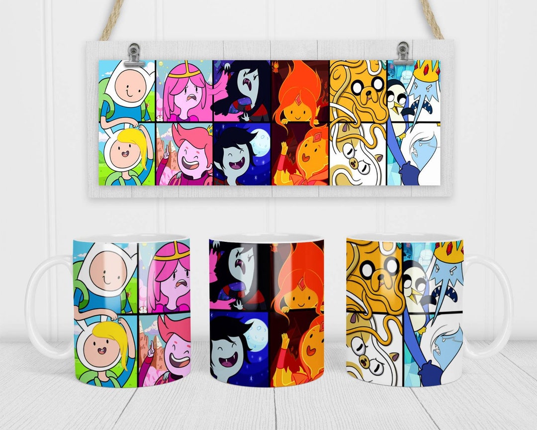 Adventure Time Characters Finn Jack 11oz Ceramic Coffee, Tea Mug Boxed ...