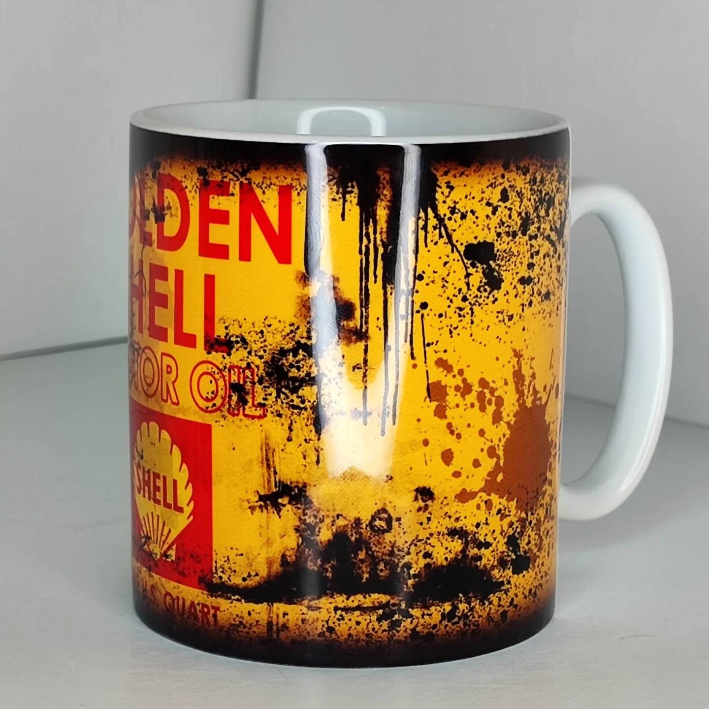 Retro Vintage Shell Motor Engine Oil Can Mug Car Motorcycle - Etsy