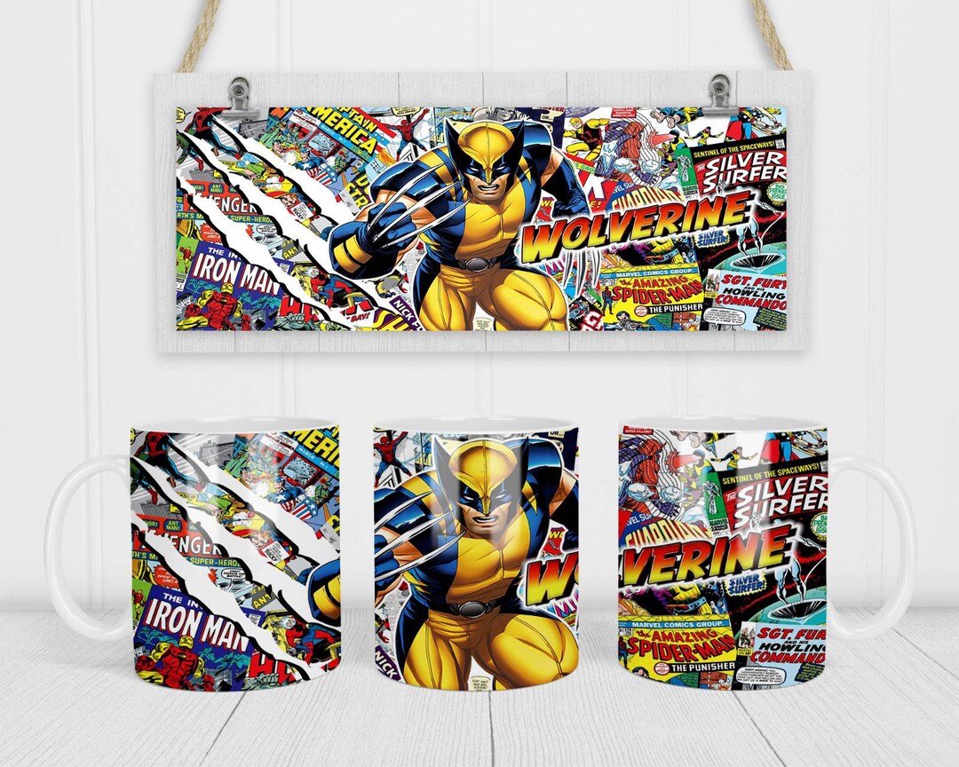 Wolverine Marvel Character Comic Book Mug Superheroes - Birthday Mug ...
