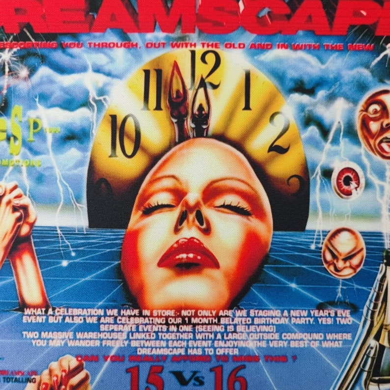 Dreamscape 15 Vs 16 Rave Flyer Mousepad: Old Skool Rave Fan Gift - Etsy