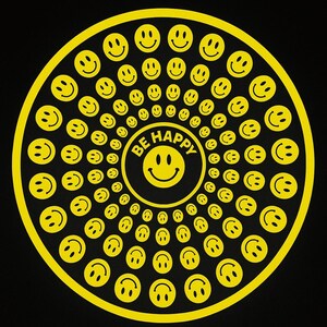 Acid House Smiley Face Slipmat: Rave DJ Turntable Accessory - Etsy