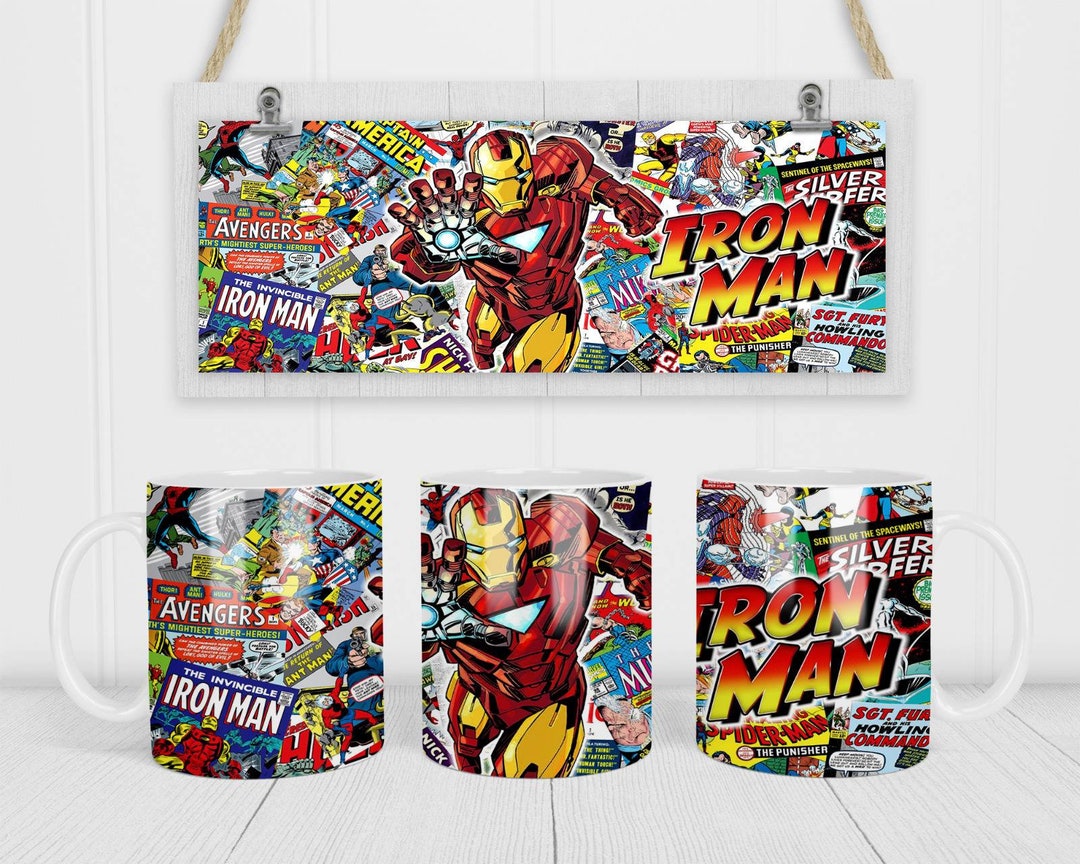 Iron Man Marvel Character Comic Book Mug Superheroes - Birthday Mug ...