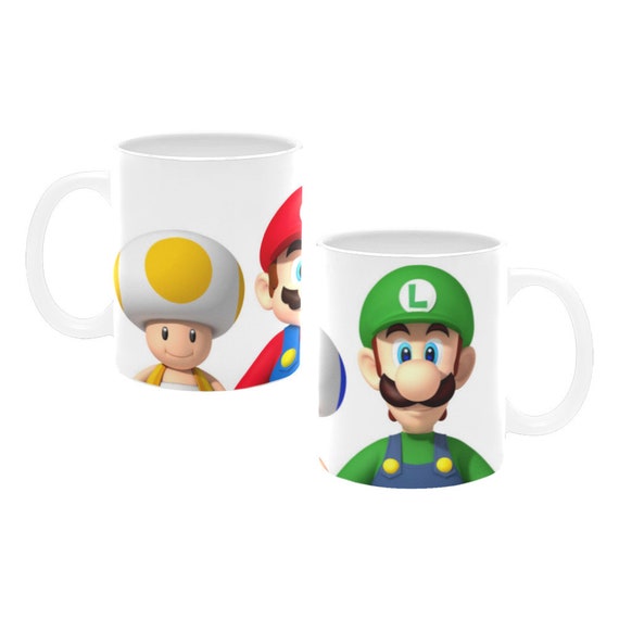 Super Mario Bros Mug Mario Luigi Mug Mushrooms Mug Gaming Mug - Etsy