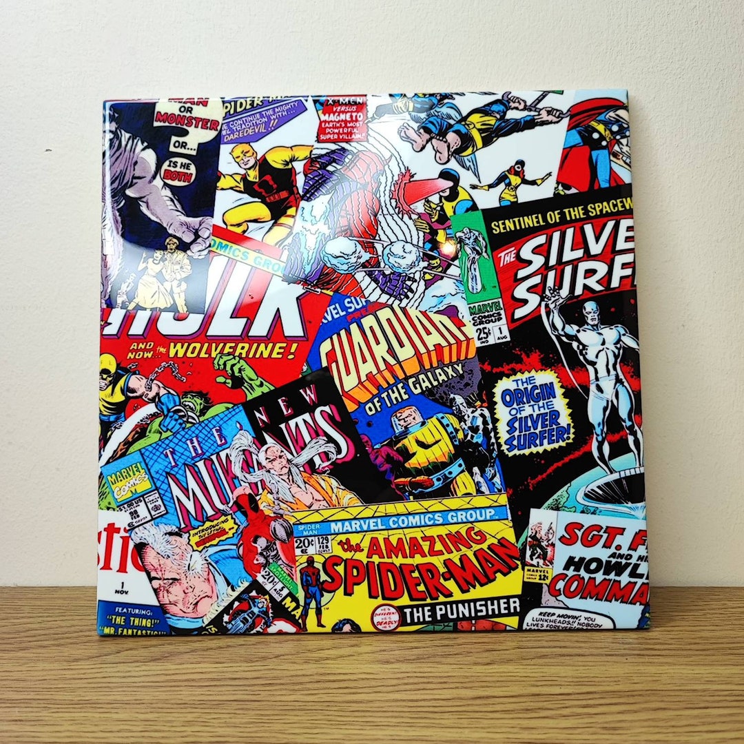 Marvel Comics Ceramic Tile Wall Art Beautiful Vintage Marvel Comic ...