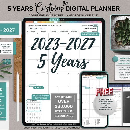 Digital Planner Goodnotes Ipad Planner Digital Journal - Etsy