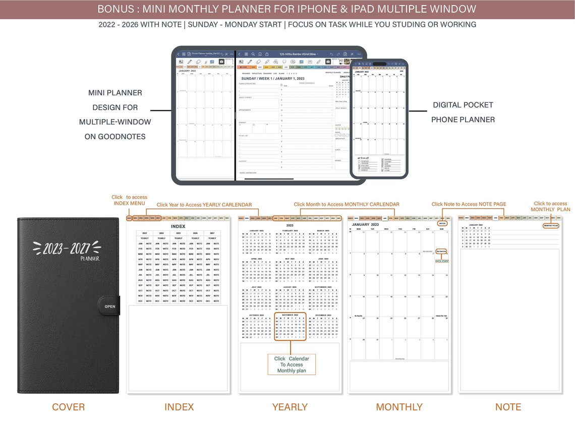 Digital Planner Goodnotes Ipad Planner Digital Journal - Etsy