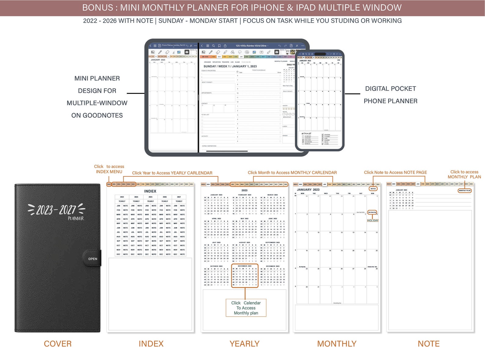 Digital Planner Goodnotes Ipad Planner Digital Journal - Etsy