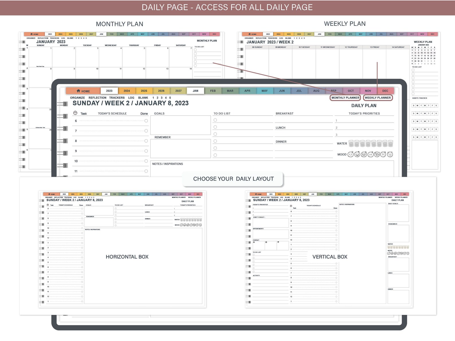 Digital Planner Goodnotes Ipad Planner Digital Journal - Etsy