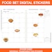 Food Digital Stickers, Food Sticker Sheet, Spaghetti Clipart, Pasta ...