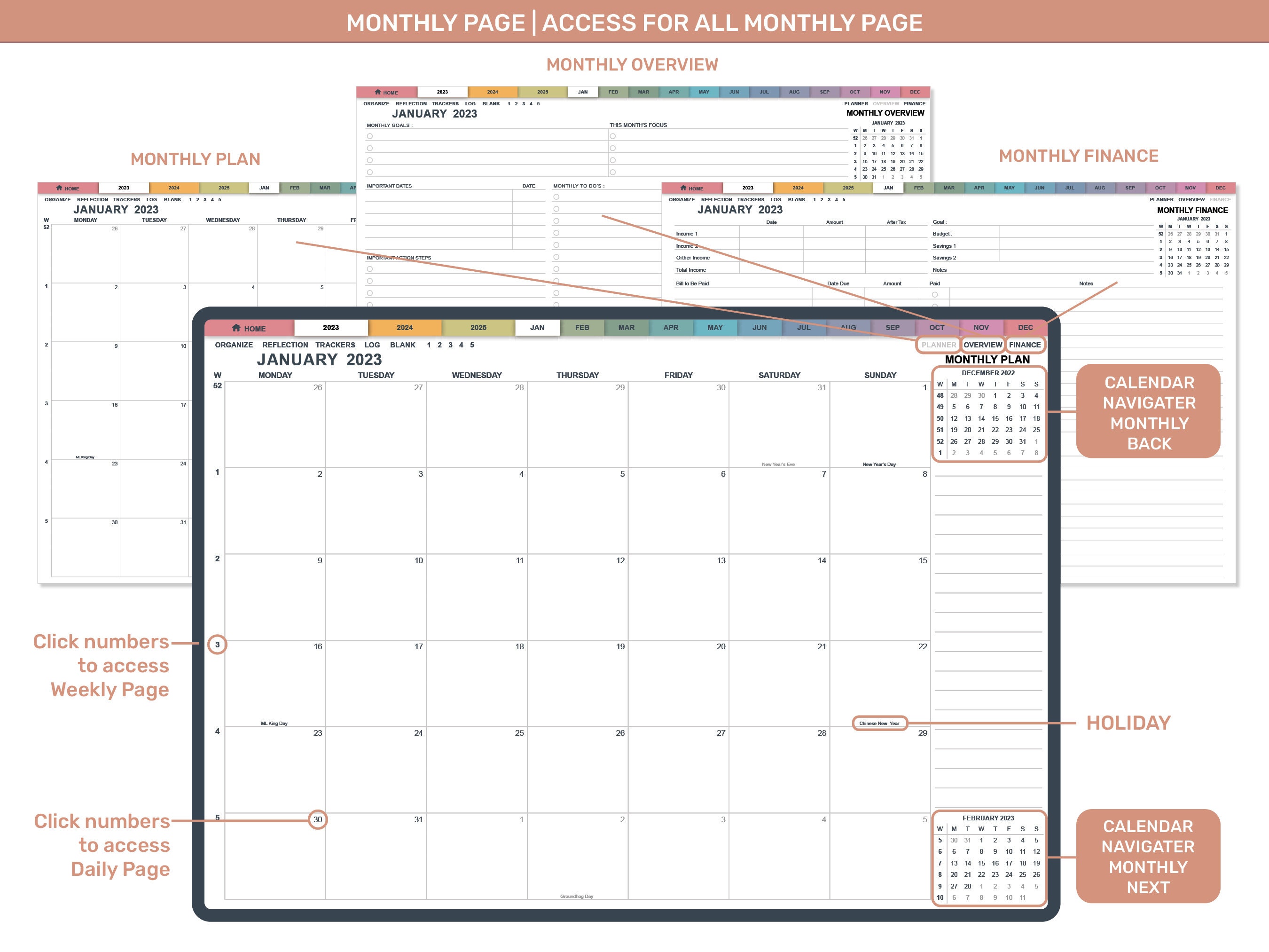 Digital Planner Goodnotes Ipad Planner Digital Journal - Etsy