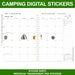 Camping Stickers, Digital Sticker, Camping Planner Stickers, Goodnotes ...