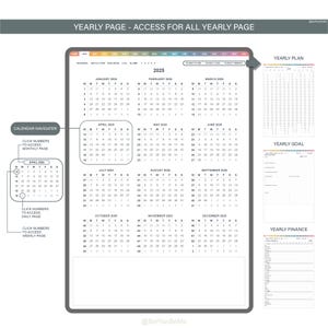 Digital Planner, Goodnotes Planner, Portrait Digital Planner, 2025 2026 ...