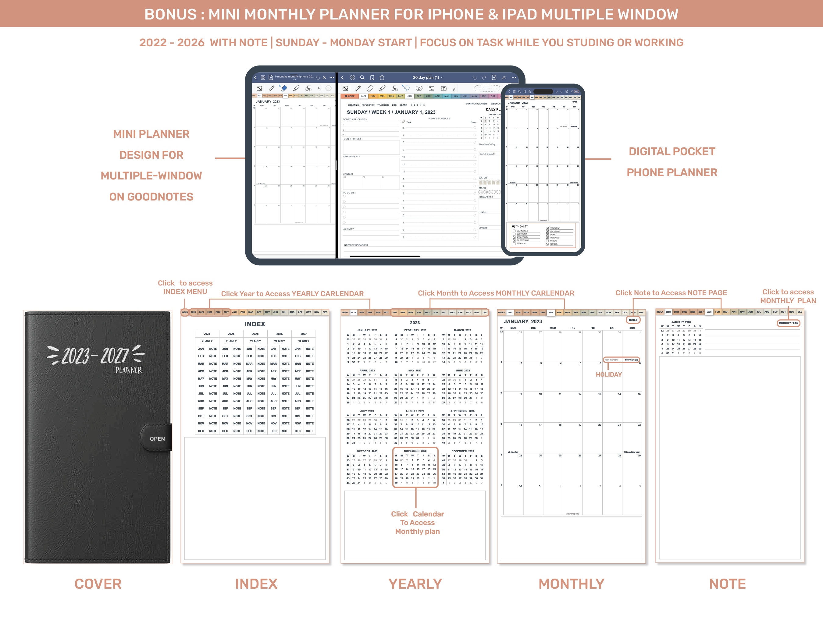 Digital Planner Goodnotes Ipad Planner Digital Journal - Etsy