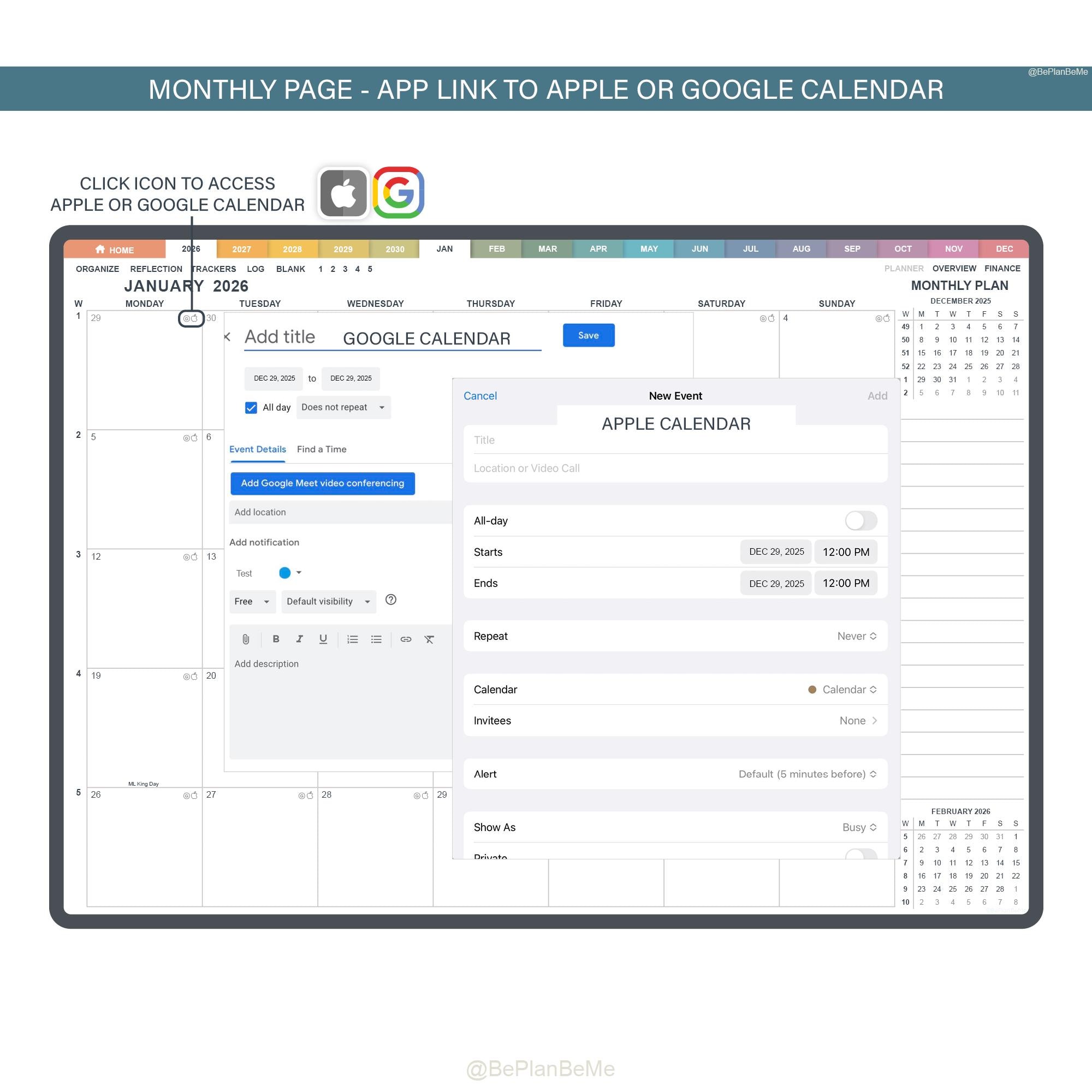 2026-2030 Five Year Digital Planner, iPad Goodnotes Planner (digital ...