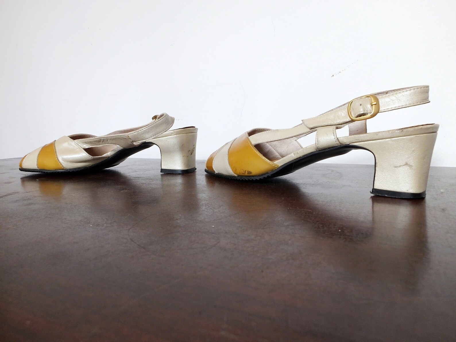 1960s/ 1950s Mod Vintage Damart French Swing Back Sandals - Antique ...