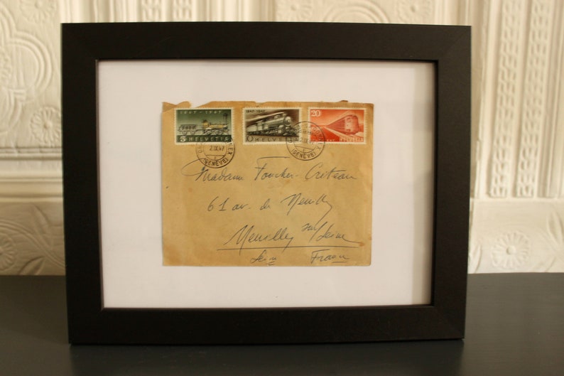 1847-1947 Swiss (helvetia) Correspondence Envelope With 3 Stamps ...