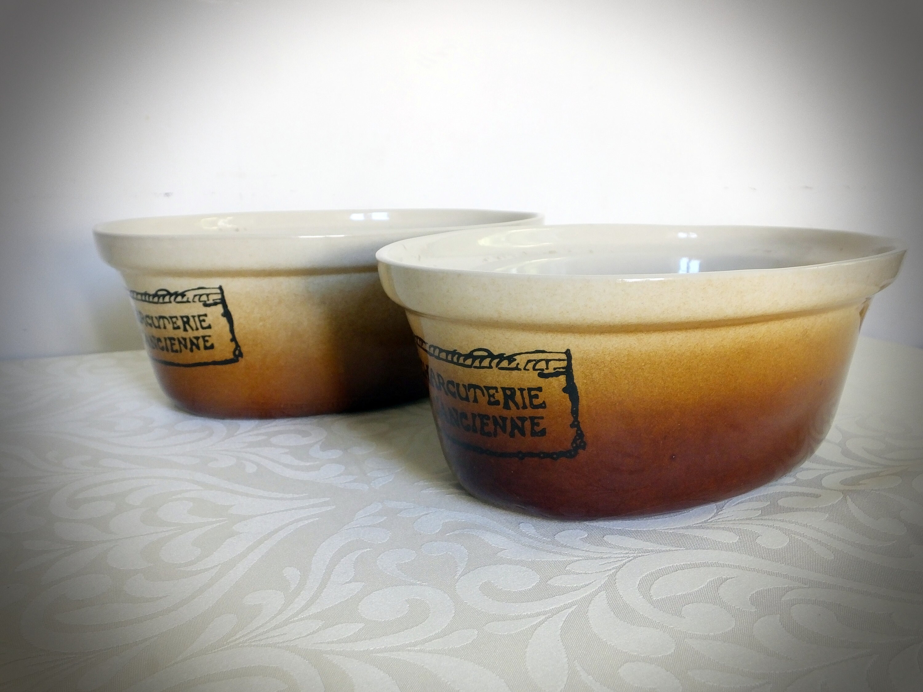 Vintage 1960s French Glazed Ceramic Crockery - Used for Making Pâté ...