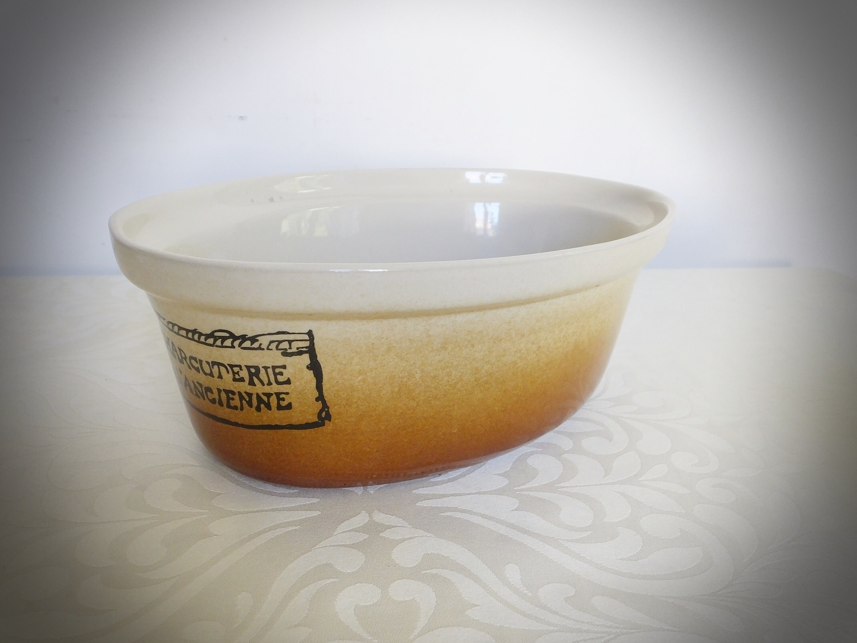 Vintage 1960s French Glazed Ceramic Crockery - Used for Making Pâté ...