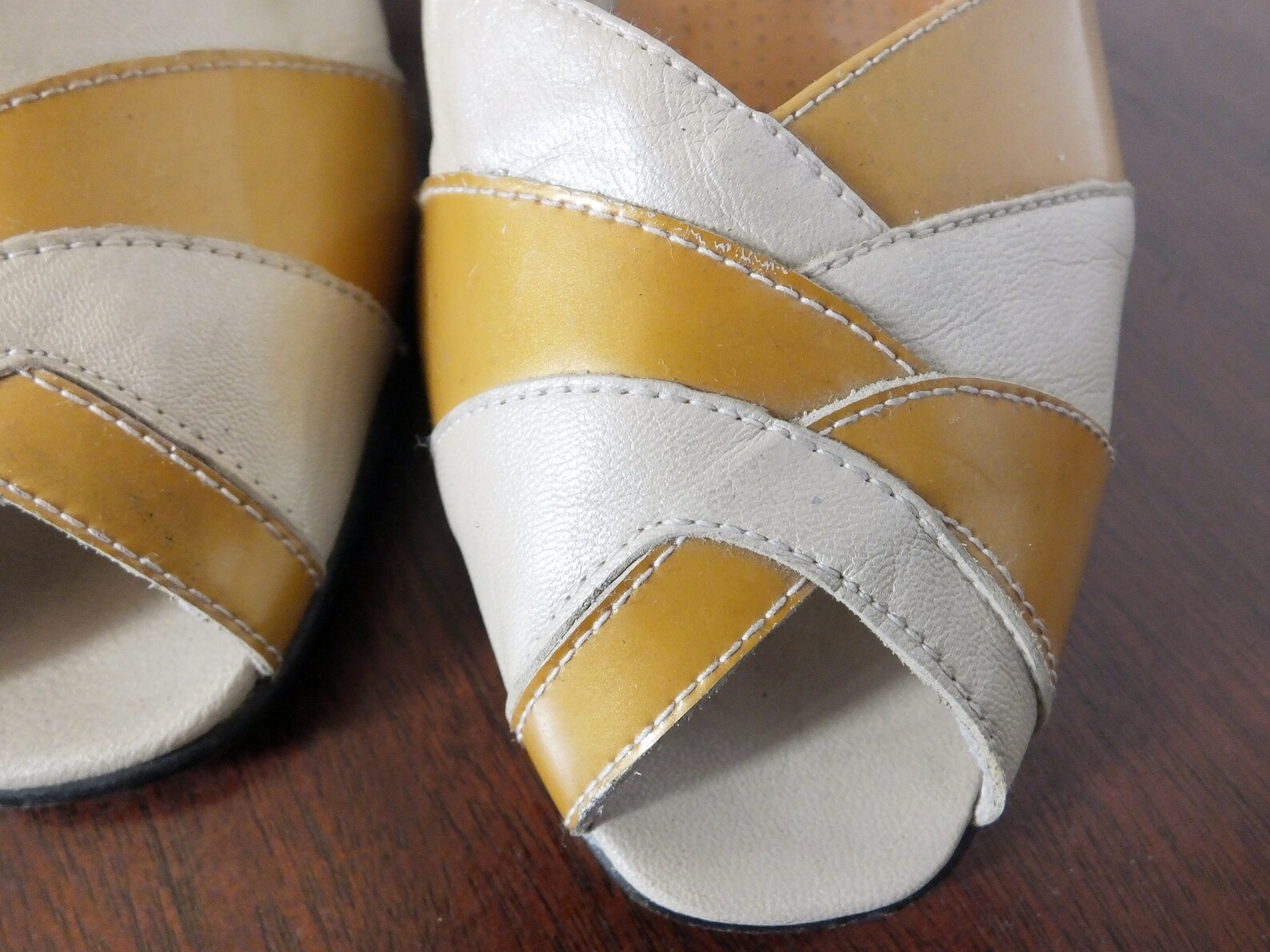 1960s/ 1950s Mod Vintage Damart French Swing Back Sandals - Antique ...
