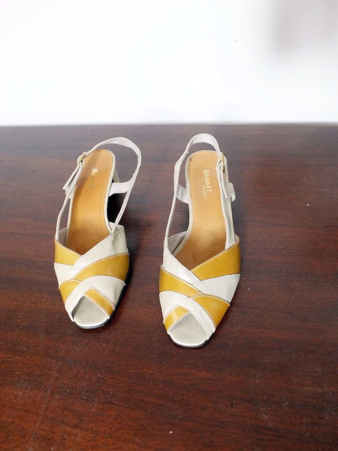 1960s/ 1950s Mod Vintage Damart French Swing Back Sandals - Antique ...