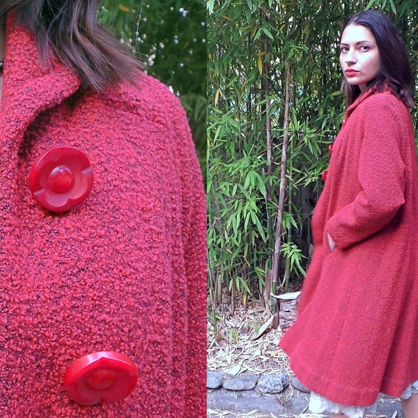 Red Swing Coat - Etsy