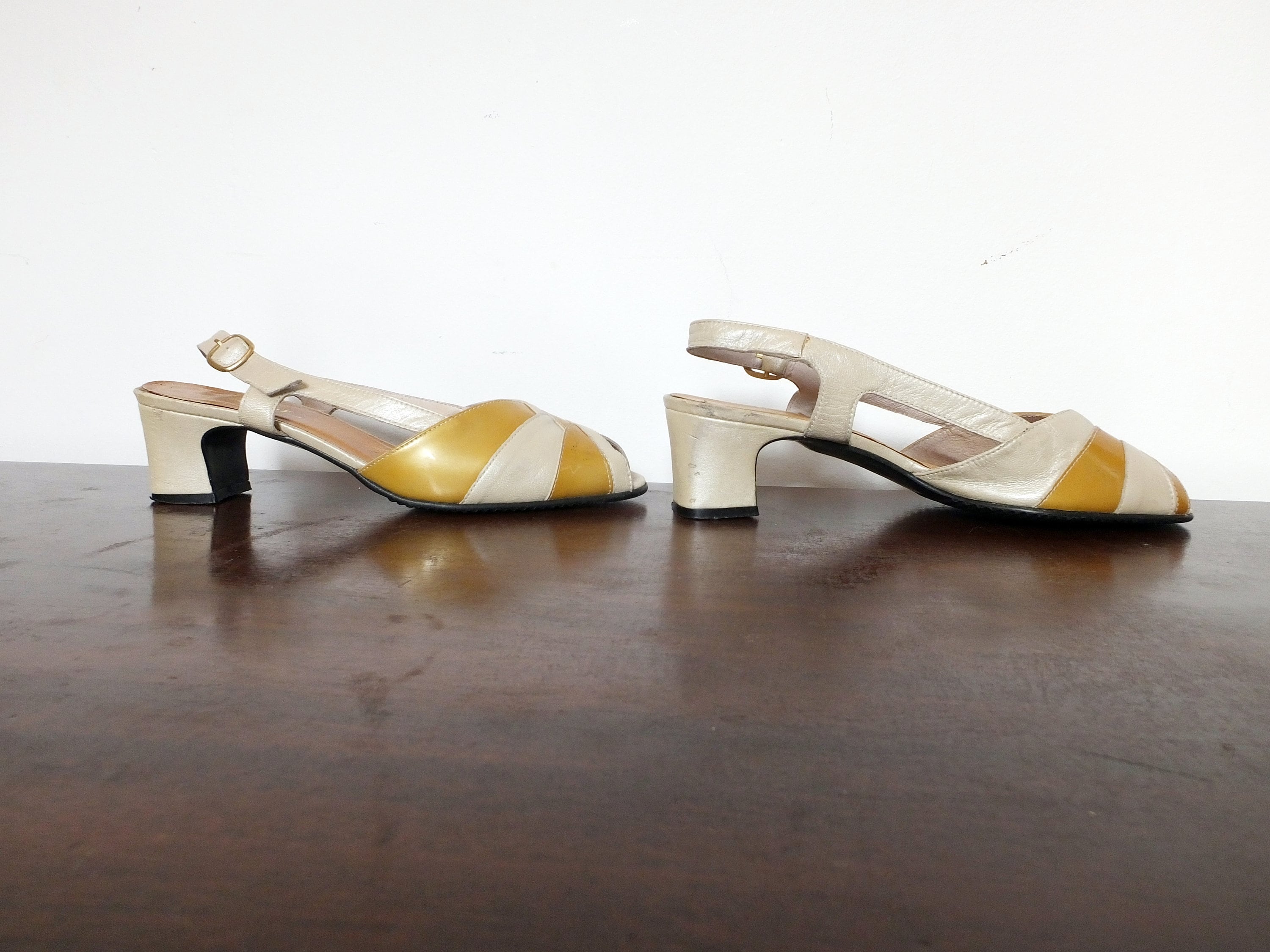 1960s/ 1950s Mod Vintage Damart French Swing Back Sandals - Antique ...
