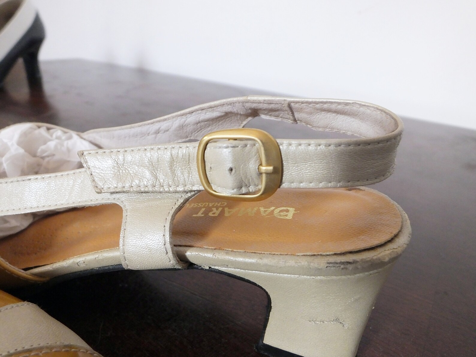 1960s/ 1950s Mod Vintage Damart French Swing Back Sandals - Antique ...
