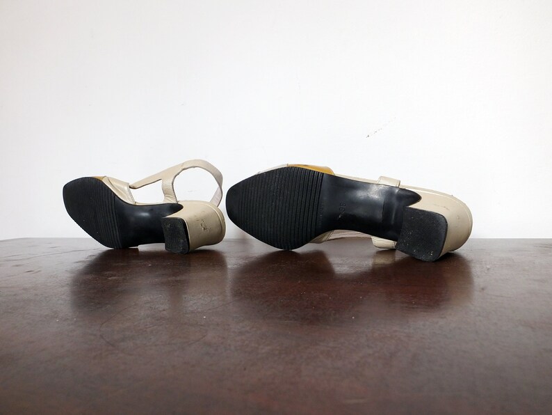 1960s/ 1950s Mod Vintage Damart French Swing Back Sandals - Antique ...