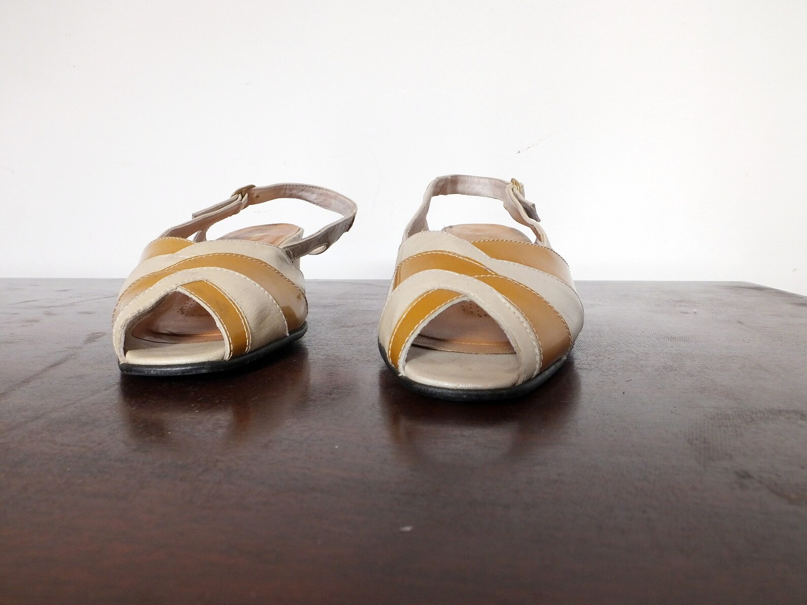 1960s/ 1950s Mod Vintage Damart French Swing Back Sandals - Antique ...