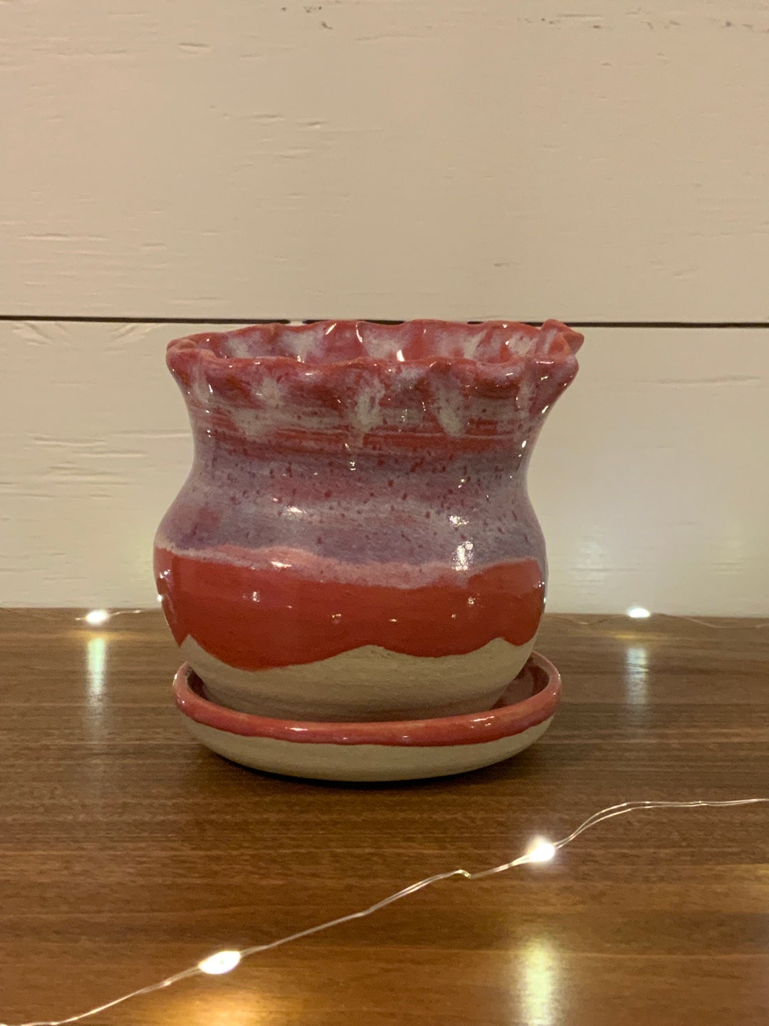 Ruffled Edge Plant Pot - Etsy