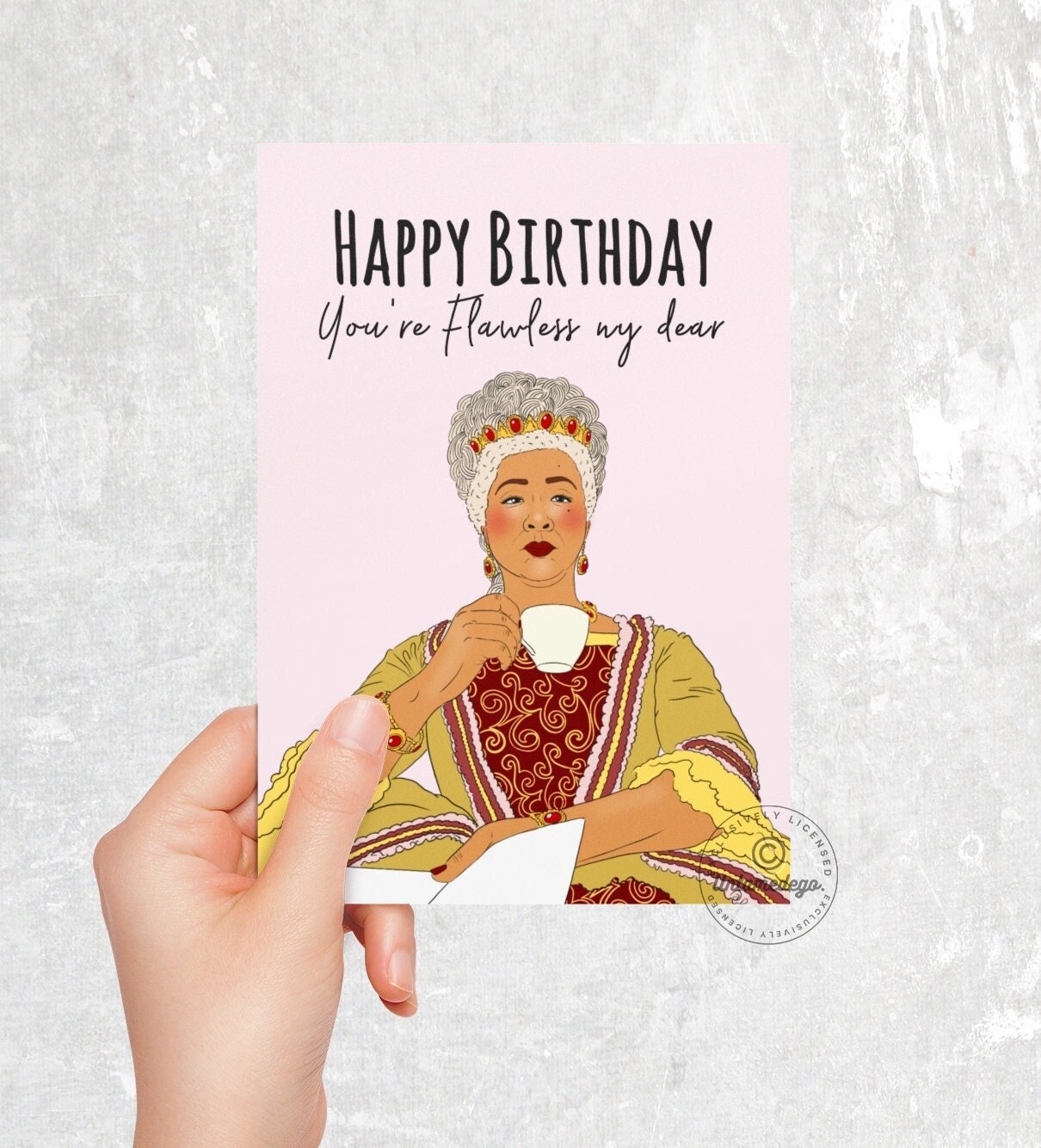 Bridgerton Birthday Card Happy Birthday You're Flawless - Etsy Singapore