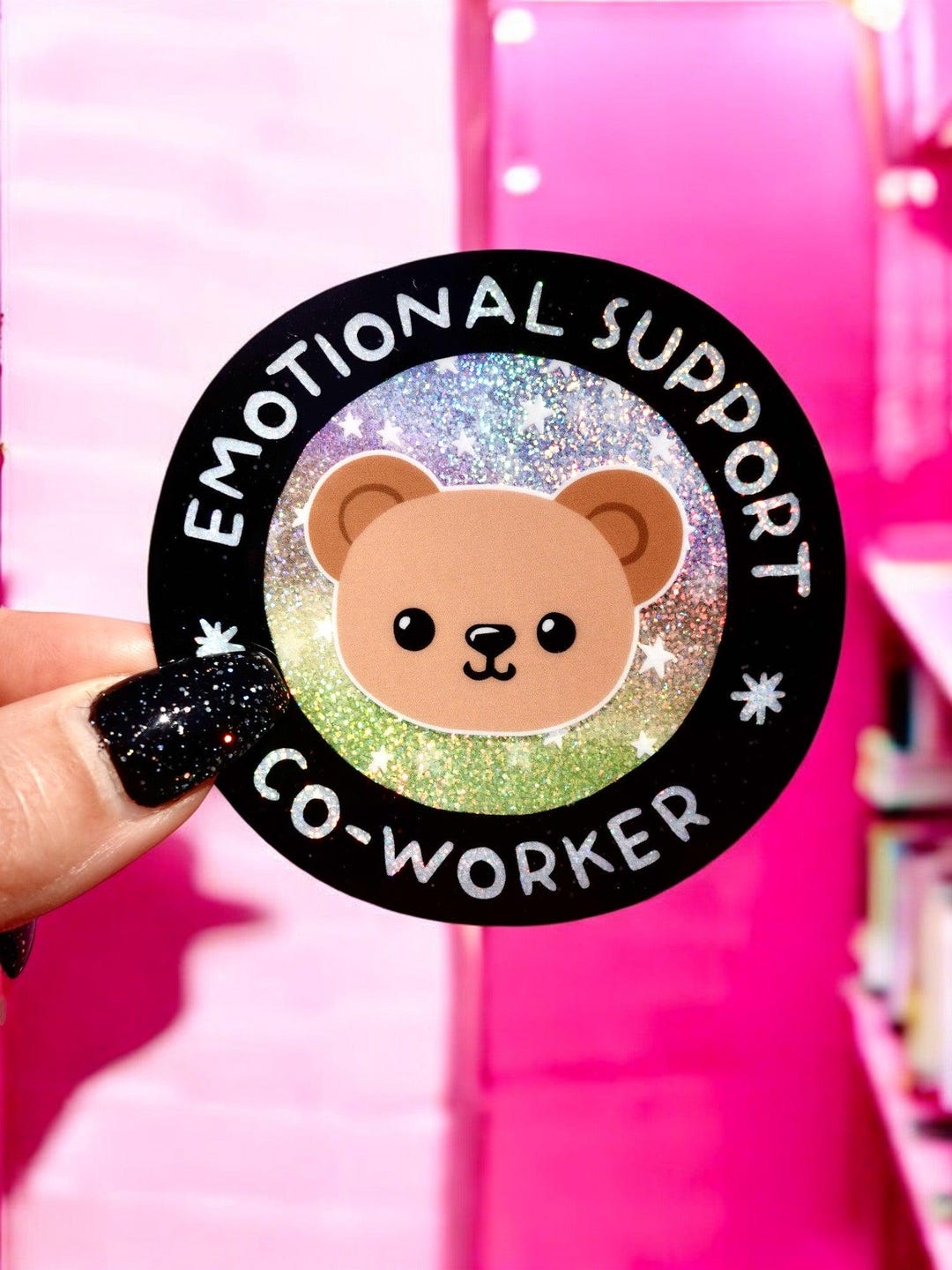 Emotional Support Coworker Sticker - Etsy