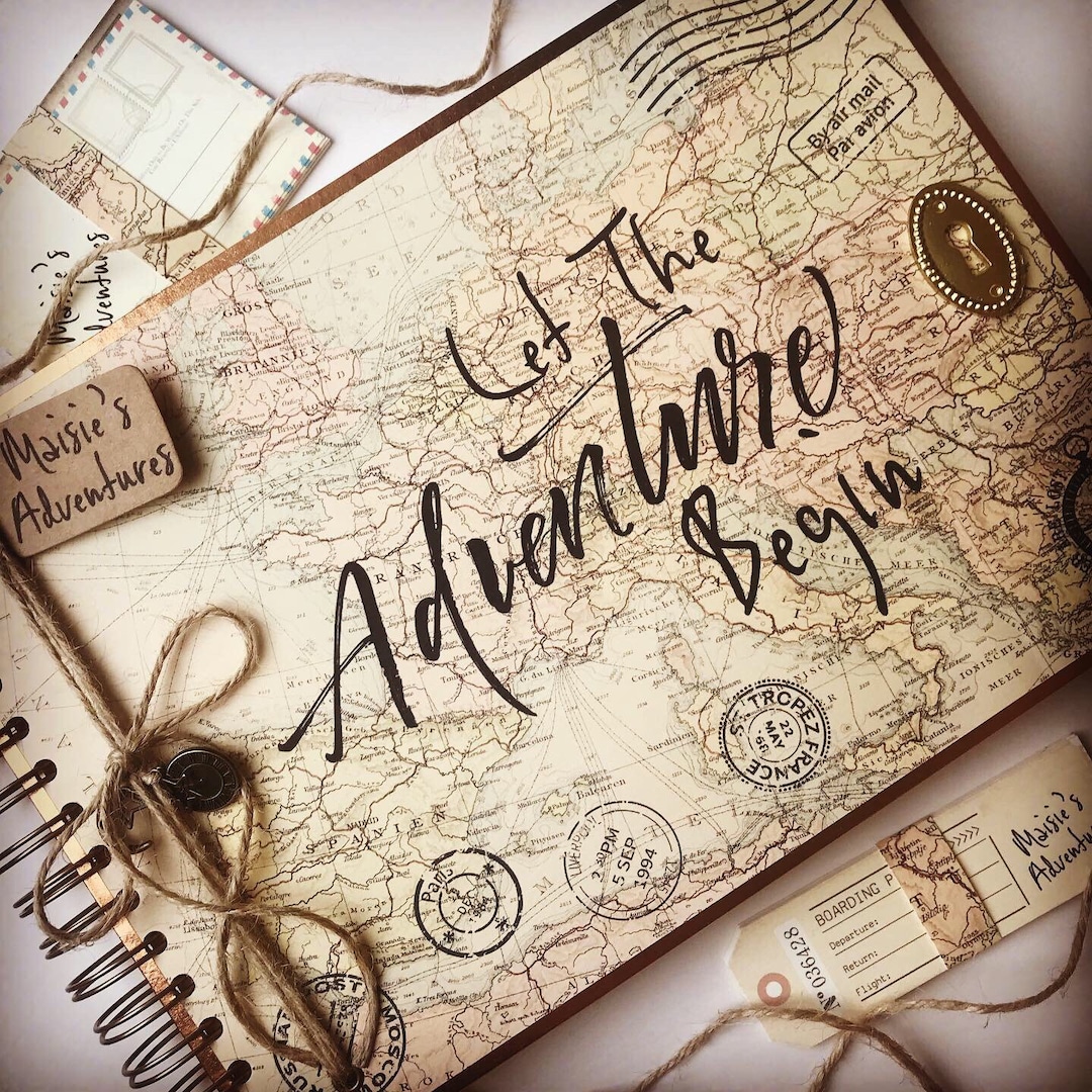Personalised Adventure Scrapbook/ Adventure Memory Book/ Travel ...