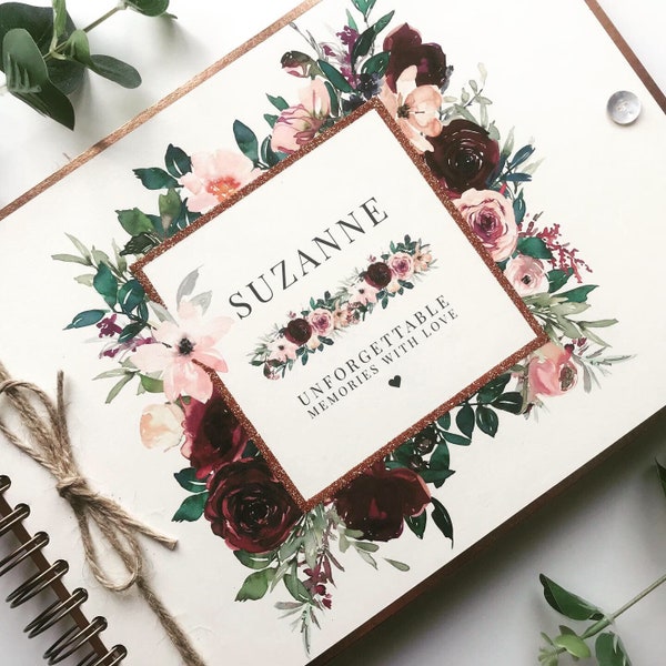 Blush Guest Book - Etsy