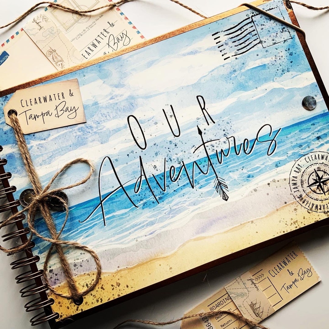 Handmade Personalised Adventure Scrapbook/ Adventure Memory Book ...