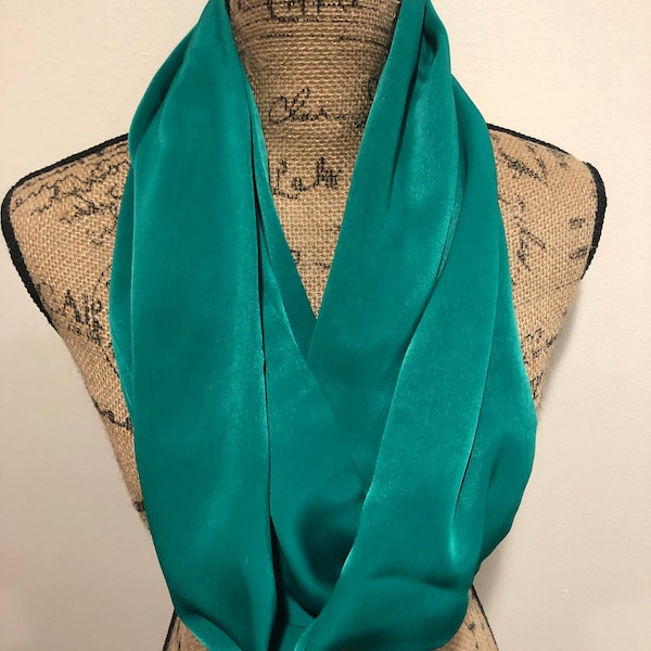 Green Infinity Scarf - Etsy