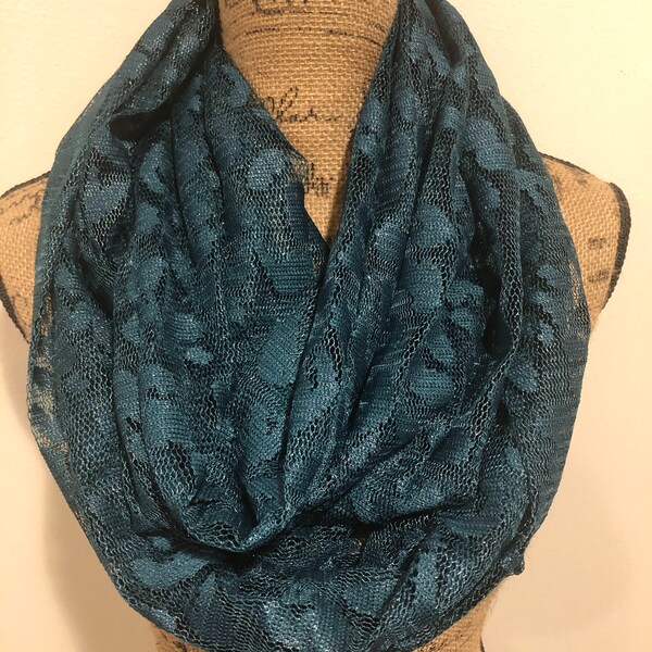 Lace Infinity Scarf - Etsy