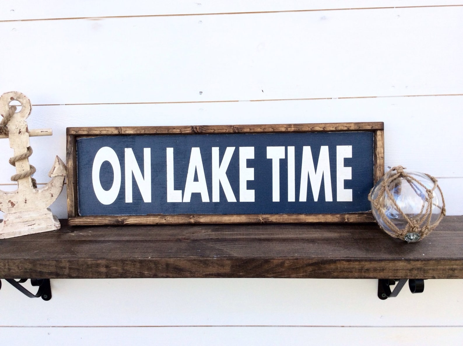 On Lake Time Sign Lake Sign Lake House Sign Wood Lake Sign | Etsy