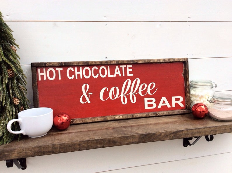 Hot Chocolate Bar Sign Coffee Bar Sign Hot Cocoa Bar Sign Hot - Etsy