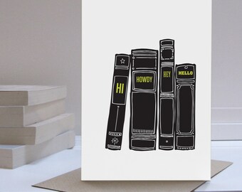 Librarian card | Etsy