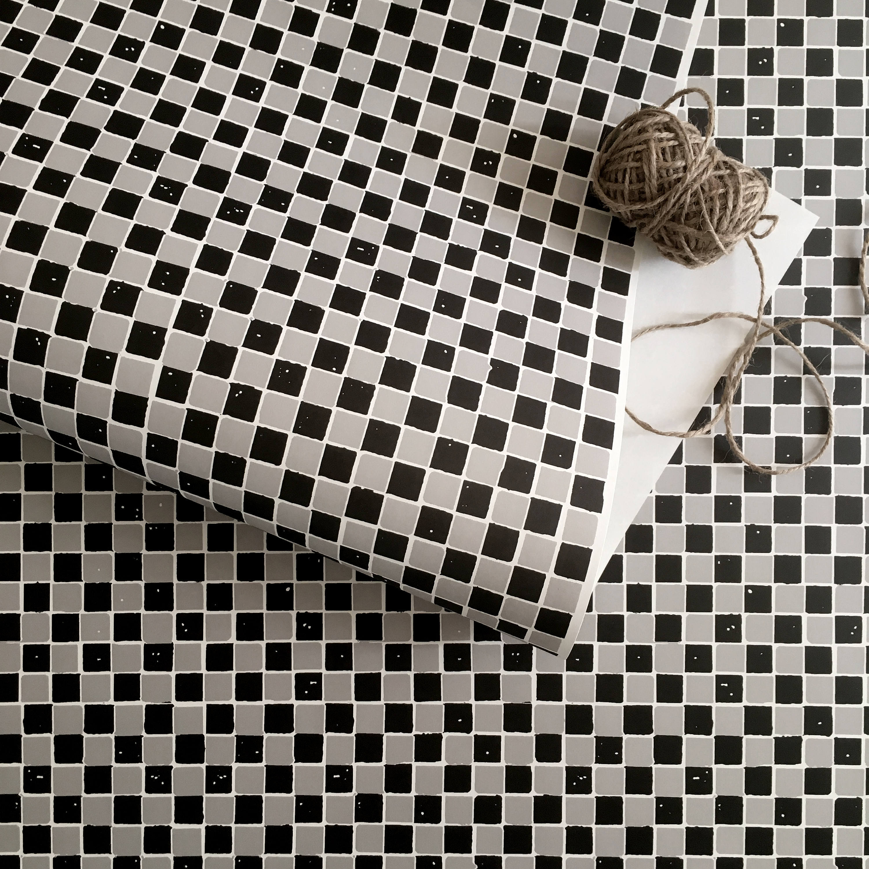 Wrapping Paper Checkerboard Gift Wrap Red and Blue or Grey and Black ...