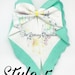 Vintage Handkerchief Bow: Floral Scallop Sailor Style - Etsy
