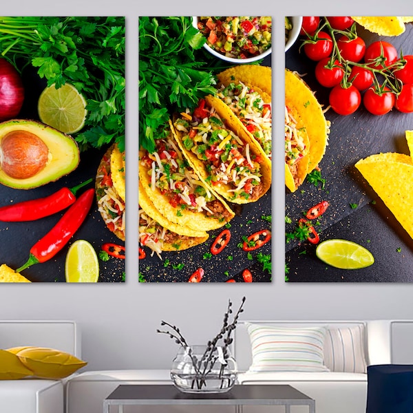 Taco Wall Art - Etsy