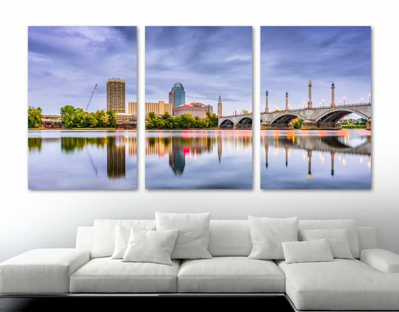 Springfield MA Canvas Print Wall Art. Springfield - Etsy