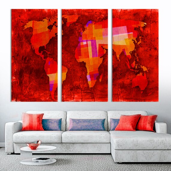 Red Blood Painting Ideas For Living Room