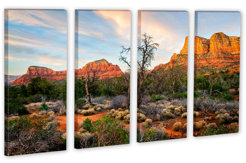 Sedona Arizona Wall Art Canvas Print. Sedona Landscape Art - Etsy