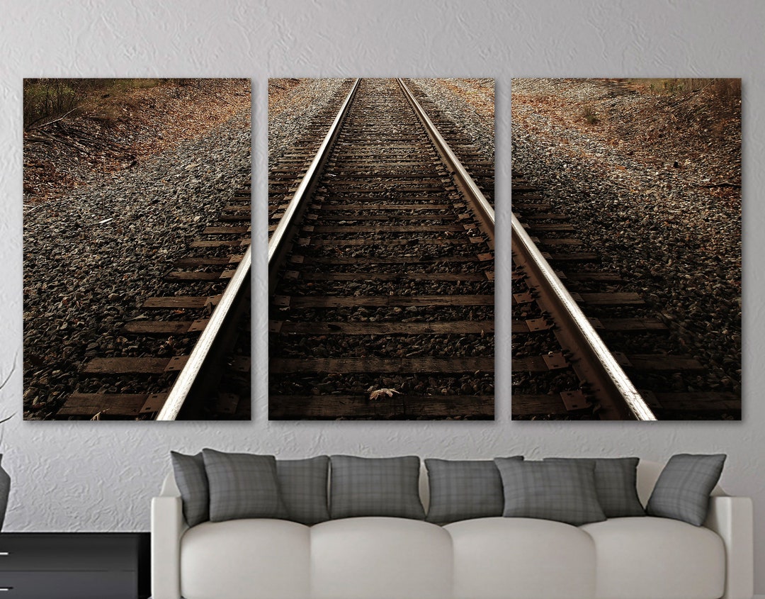 Train Tracks to Nowhere Canvas Print Wall Art. Railway Tracks, Railroad ...