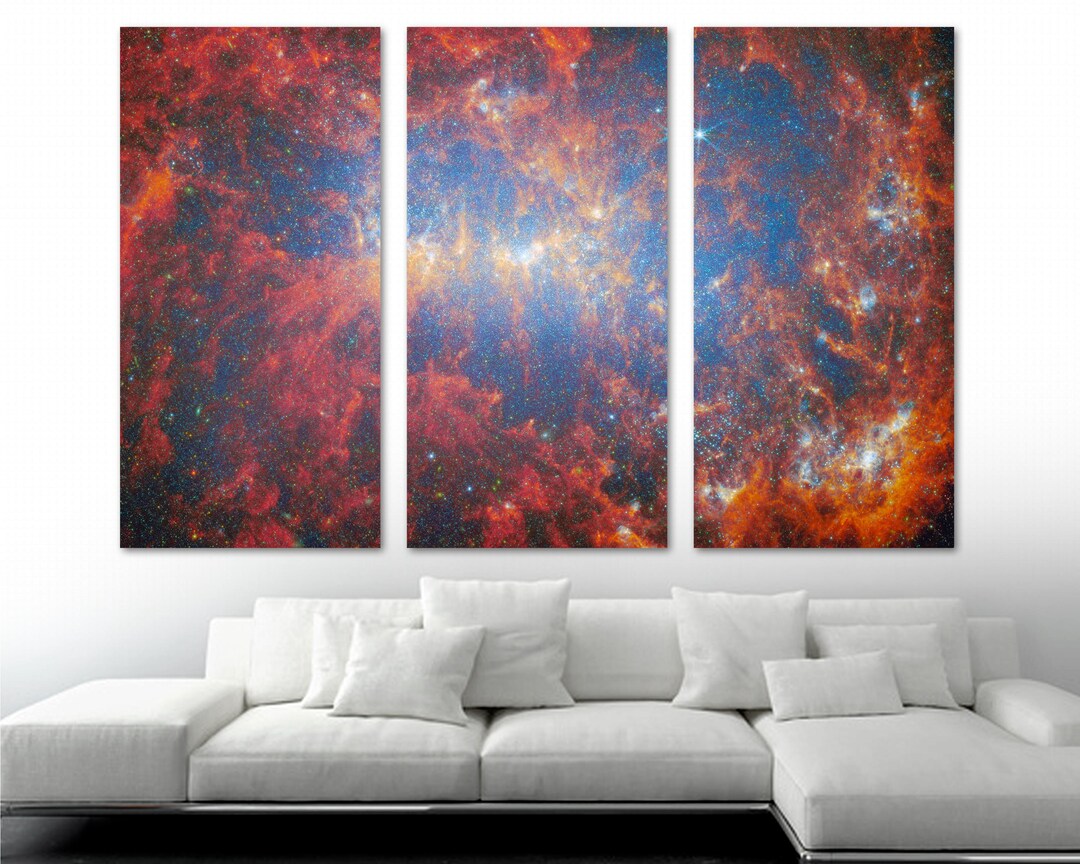 Dwarf Galaxy NGC 4449 Canvas Wall Art Space Print by Nasa's James Webb ...