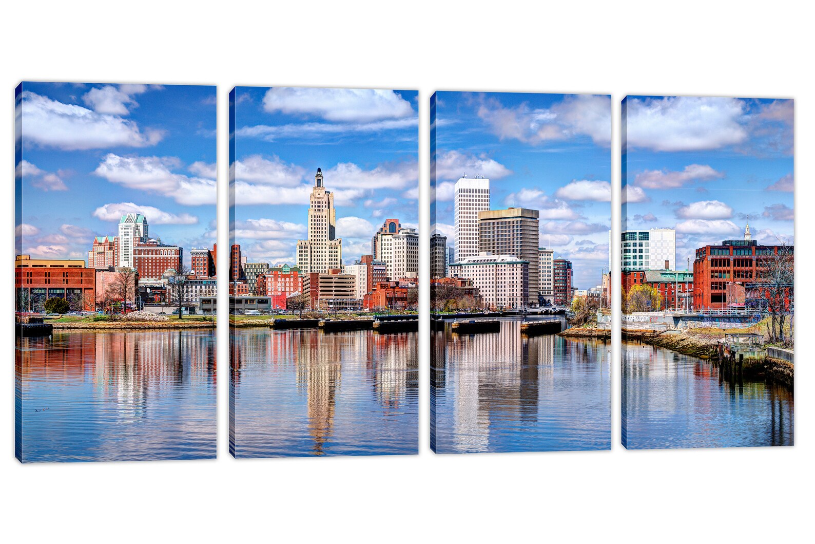 Providence Rhode Island Skyline Wall Art Canvas Print. USA - Etsy